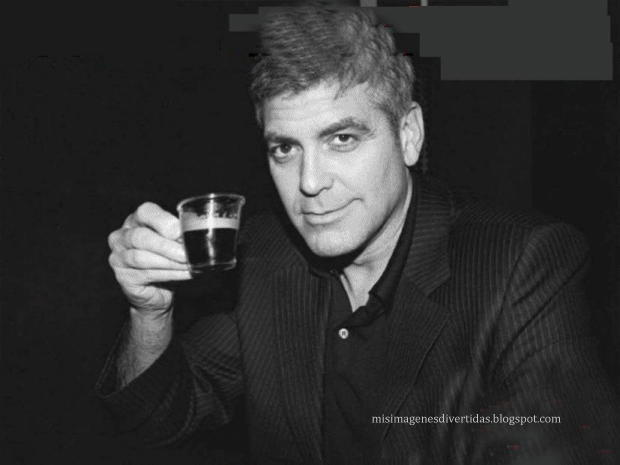 Gif animado George Clooney - Aqui hay humor